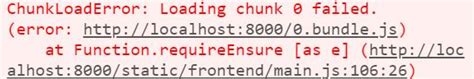 reactjs django dynamically serving static files chunk load error stack overflow