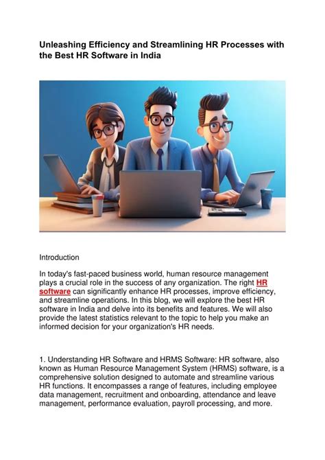 Ppt Unleashing Efficiency And Streamlining Hr Processes With The Best