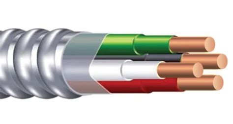 Metal Clad Armor Cable Mc 12 2 AWG UL Building Wire 600V Copper