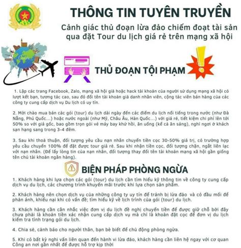 Công an cảnh báo thủ đoạn lừa đảo đặt tour du lịch giá rẻ Báo Công an