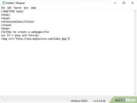 How To Create A Simple Web Page With Html Steps With Pictures