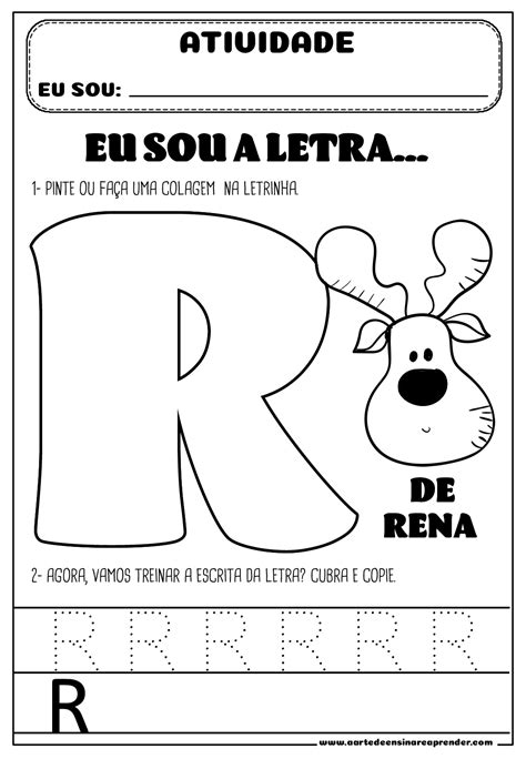 ATIVIDADE PRONTA LETRA R A Arte De Ensinar E Aprender