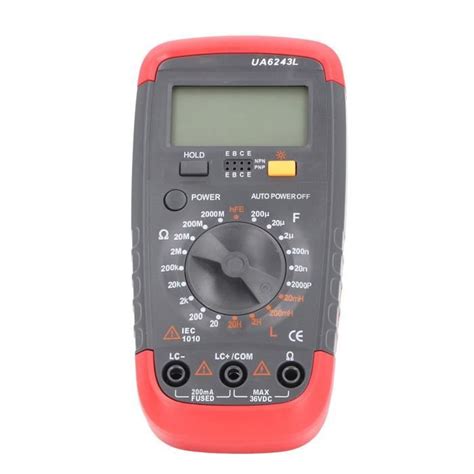 HURRISE ohmmètre Multimètre Numérique de Haute Précision avec écran LCD