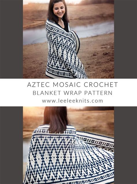 Mosaic Crochet Blanket Wrap Pattern Leelee Knits Crochet Wrap