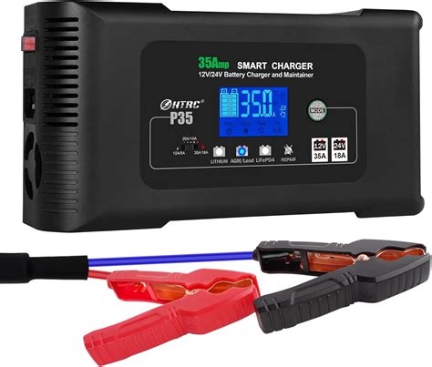 Haisito Caricabatterie Auto 12V 24V 35A Carica Batterie Per Auto