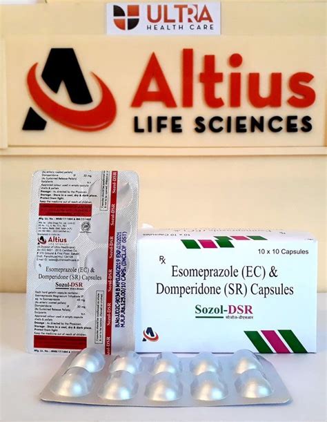 Sozol DSR Esomeprazole 40 Mg Domperidone 30 Mg Sustained Release