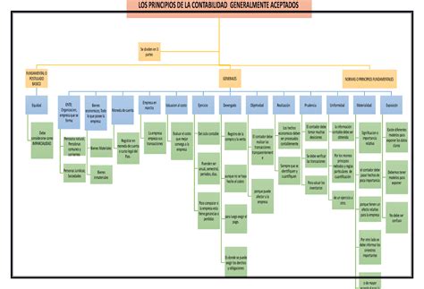 Mapa Conceptual Principios De La Contabilidad Los Principios De La