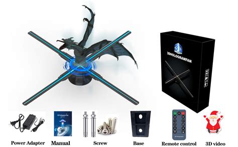 Missyou Hologramm Projektor 46cm 3D Hologramm Projektor Mit 510 LEDs