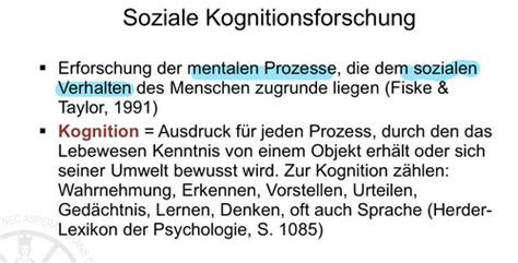 Vl Soziale Kognition Karteikarten Quizlet