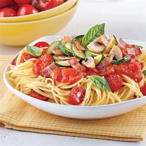 Spaghettis Sauce Minute Aux Tomates Cerises Et Basilic Je Cuisine