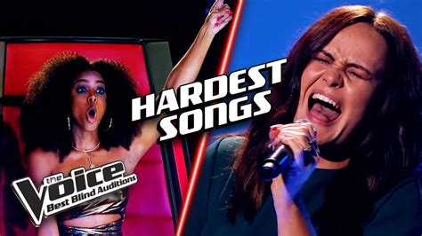 Performing The HARDEST Songs To Sing The Voice Best Blind Auditions