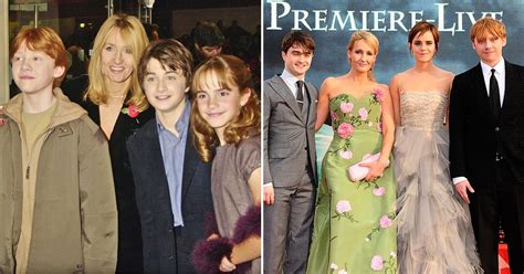 JK Rowling And The Harry Potter Cast Through The Years PS Celebrity