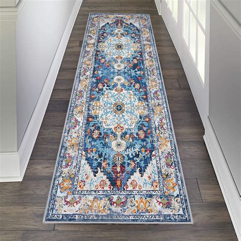 U Artlines Boho Hallway Runner Rug 2 X 6 Vintage Farmhouse Laundry