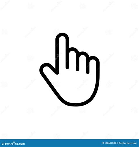 De Computermuis Klikt Pictogram Van De Curseur Het Grijze Pijl Muis
