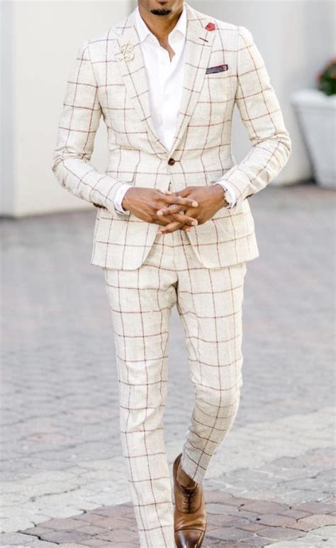Black White Plaid Wedding Suit Gentleman Style Giorgenti Custom Suits