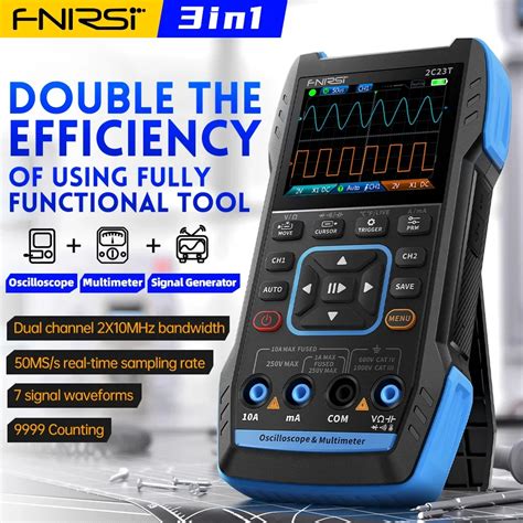 Dual Channel Digital Oscilloscope Multimeter Signal Generator 3IN1