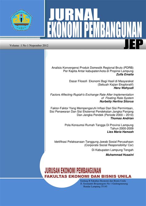 Contoh Jurnal Ekonomi