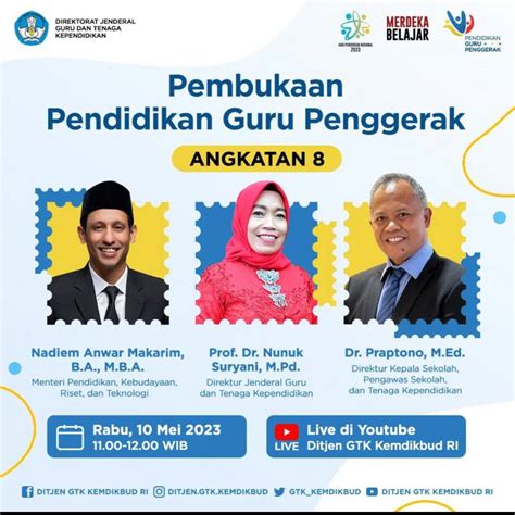 Pembukaan Pendidikan Guru Penggerak Angkatan 8 Calak Pendidikan