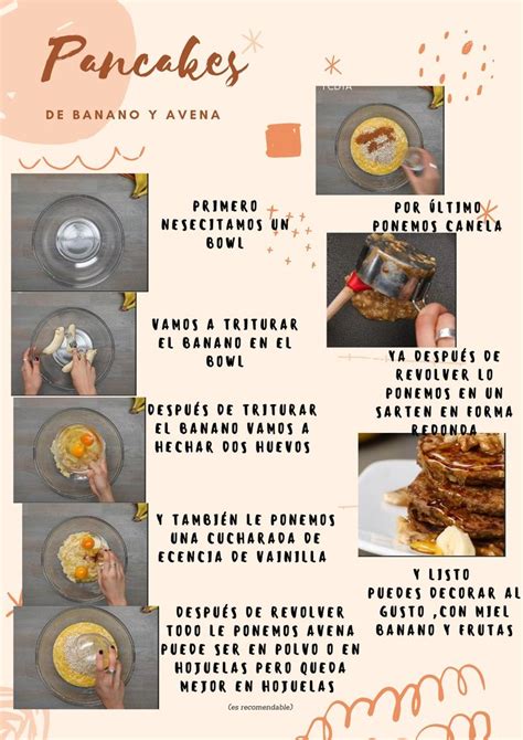 Comida Para Desayuno Pancakes De Avena Y Platano Recetas De