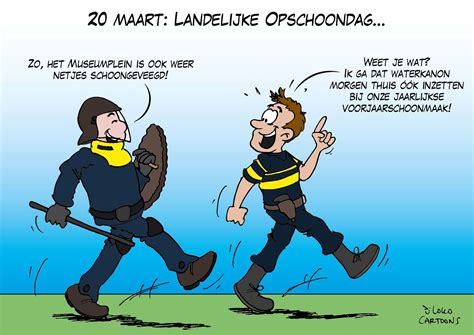 Maart Landelijke Opschoondag Tekengebied Loko Cartoons