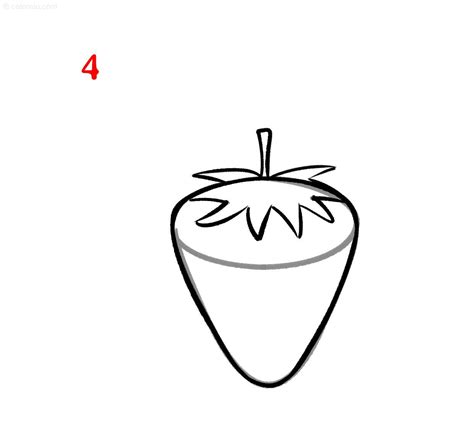 Dibujo de fresa Cómo dibujar una fresa