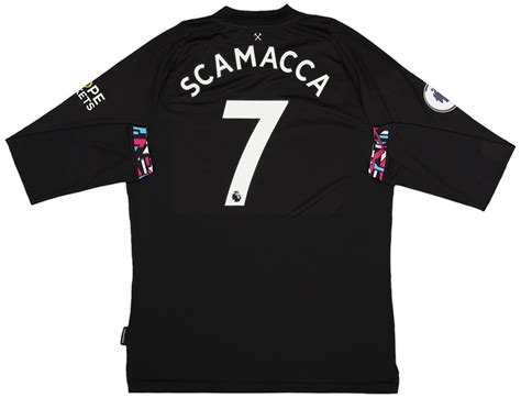 2022 23 West Ham Away L S Shirt Scamacca 7 XL