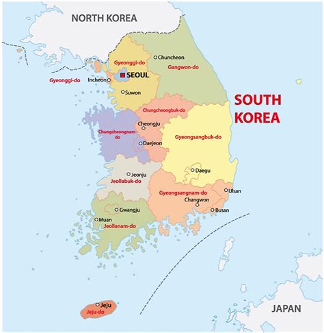South Korea Maps Facts World Atlas