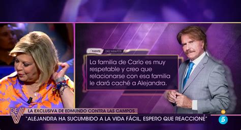 Terelu Campos Responde Tajante A Los Ataques De Edmundo Bigote