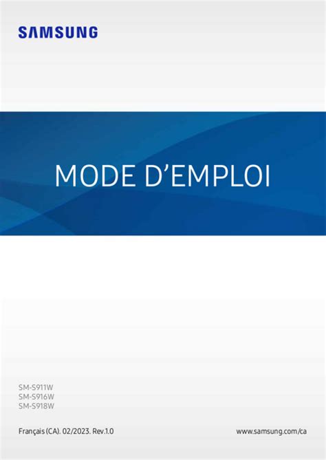 Mode D Emploi Samsung Galaxy S Ultra Fran Ais Des Pages