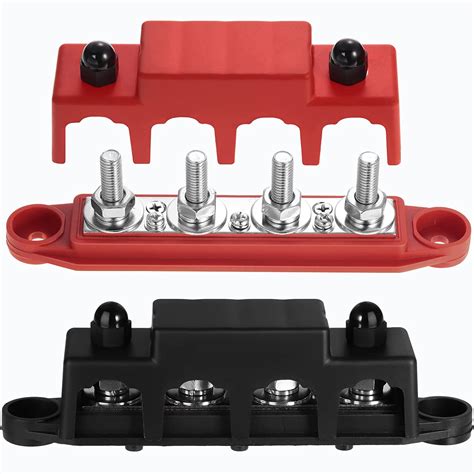 Hoteam Stromverteilerblock Sammelschiene 4 Pfosten Schiffsbusschiene