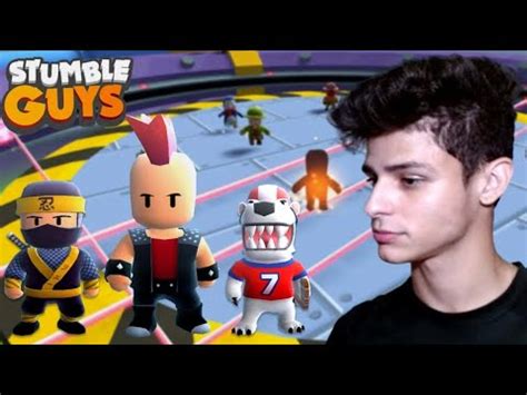 Jogando A Skin Raro Punk Rock Stumble Guys Youtube