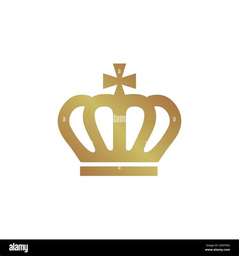 Gold Crown Icon Vector Illustration Stock Vector Image Art Alamy