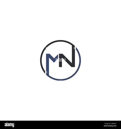 Plantilla De Dise O Vectorial Del Logotipo De Mn O Nm De La Letra