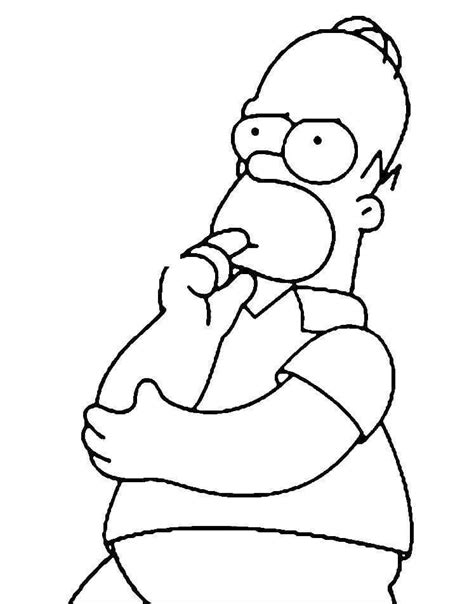 Homer Simpson Pensando Png Homer Simpson With Glasses Homero Png The