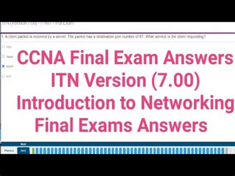 Cisco Ccna Final Exam Answers Itn Version Itnv Final Exam