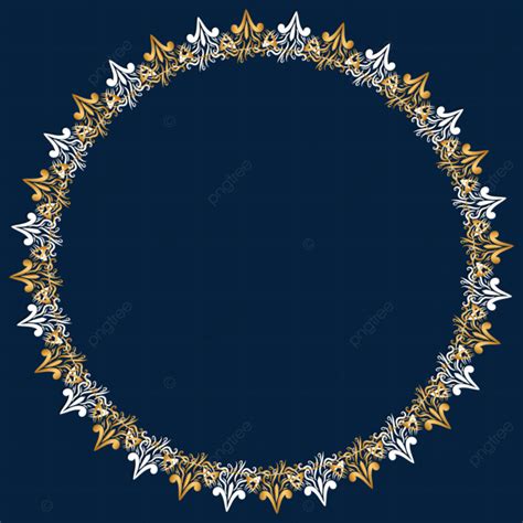 Mandala C Rculo Dorado Marco Borde Clipart Vector Png Circulo Cuadro