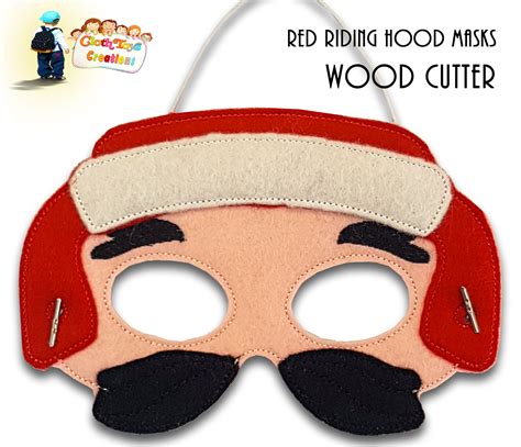 Máscaras de Caperucita Roja de fieltro cuento de hadas Etsy México