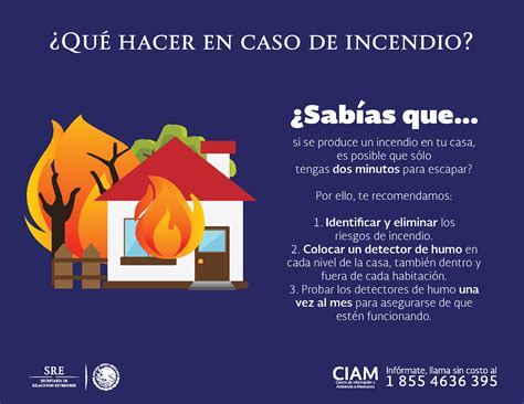 Qué hacer en caso de incendio Recomendaciones