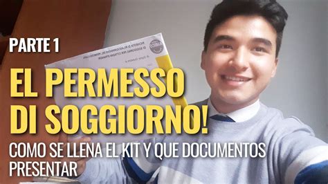 Como Completar El KIT DEL PERMESSO DI SOGGIORNO PARTE 1 YouTube