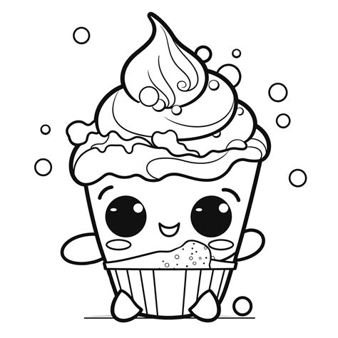 Ausmalbild Kawaii Eis Ausmalbild Kostenlos Herunterladen