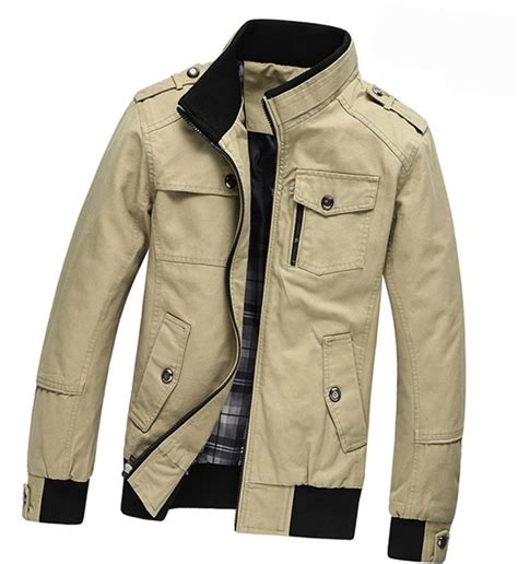 Casual Spring Autumn Pockets Men S Jacket