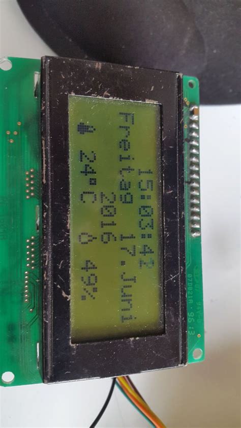 clock with thermometer using arduino i2c 16x2 lcd ds1307 rtc and dht11 sensor arduino lcd