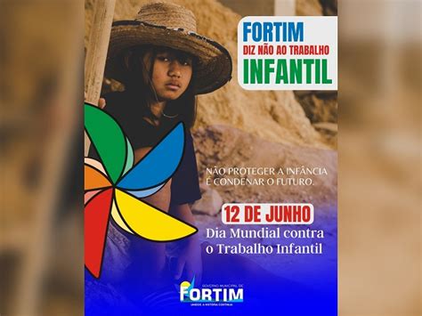 NESTE DIA 12 DE JUNHO É COMEMORADO O DIA MUNDIAL CONTRA O TRABALHO INFANTIL