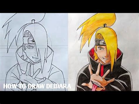 How To Draw Deidara L Step By Step Drawing Tutorial Naruto Shippden