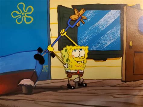SPONGEBOB SQUAREPANTS ORIGINAL Production Cel Cell Animation Art 184
