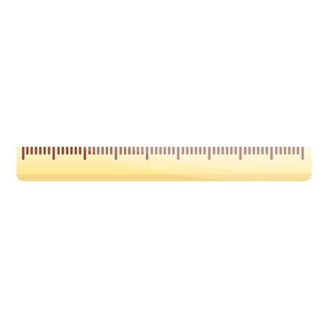 Premium Vector Wood Ruler Icon Cartoon Of Wood Ruler Vector Icon For