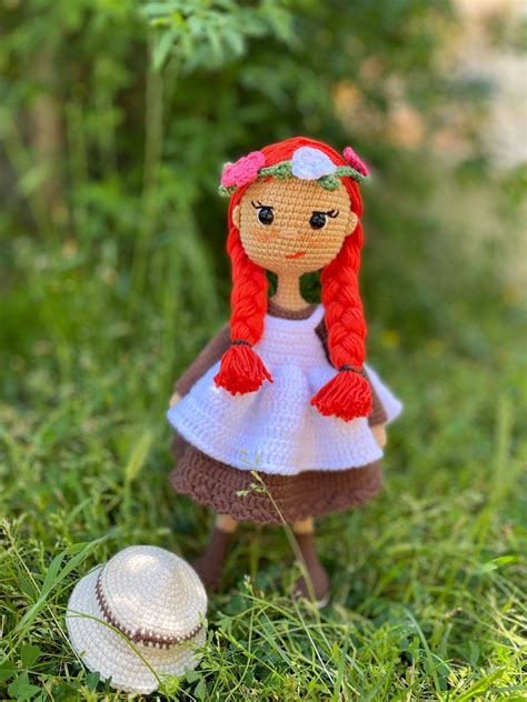 Crochet Doll Handmade Amigurumi Doll Anne Of Green Gables Etsy