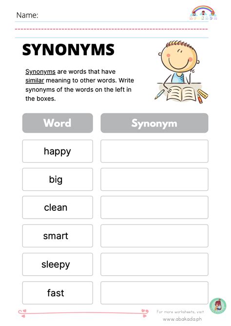 Synonyms Online Exercise For Live Worksheets Worksheets Library