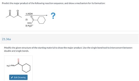 Predict The Major Product Of The Following Reaction Chegg