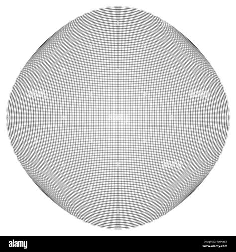 Wireframe Sphere Globe Orb Circle With Mesh Grid Lines Concentric